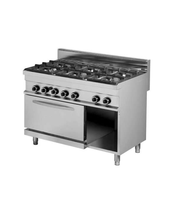 Fourneau professionnel JEMI 761 Série 750 EV cuisine gaz